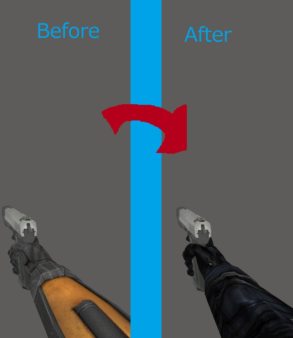 Leather Suit Hands (from Lost Concept) Mod for Half-Life 2 | HL2 Mods