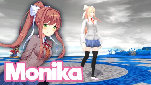 Monika Moveset Mod for Super Smash Bros. (Wii U) | SSB4U Mods