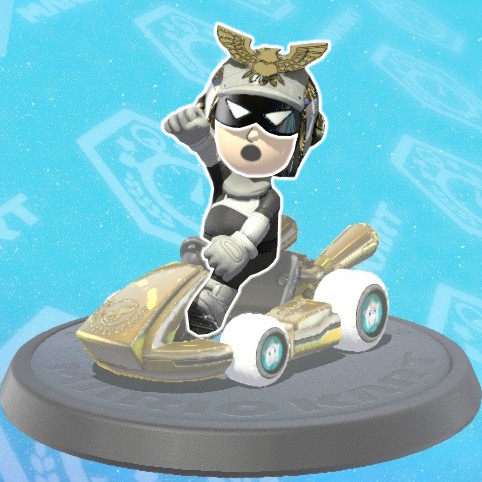 Black,Grey and White Captain Falcon Mii-Outfit [Mario Kart 8] [Mods]