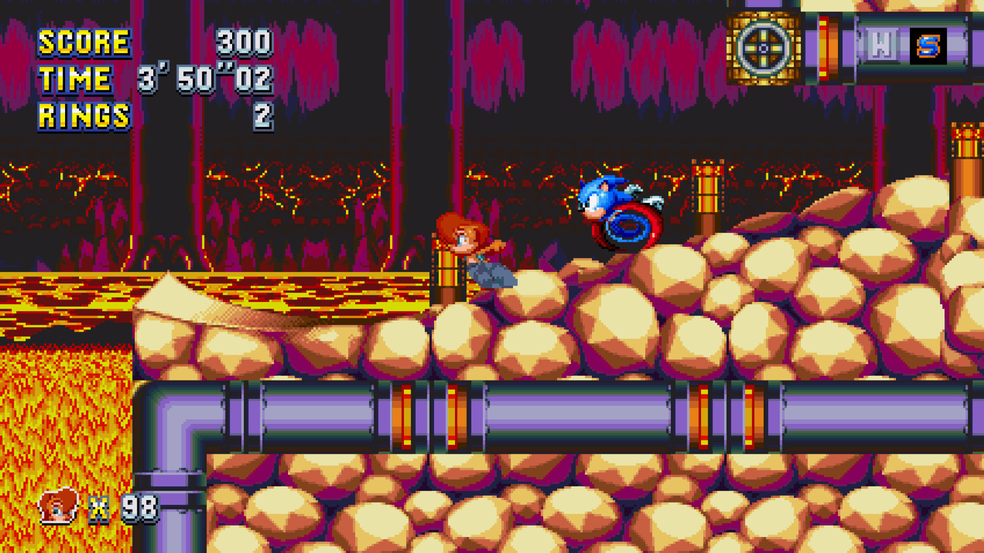 Princess Sally as Knuckles Mod for Sonic Mania | SM Mods