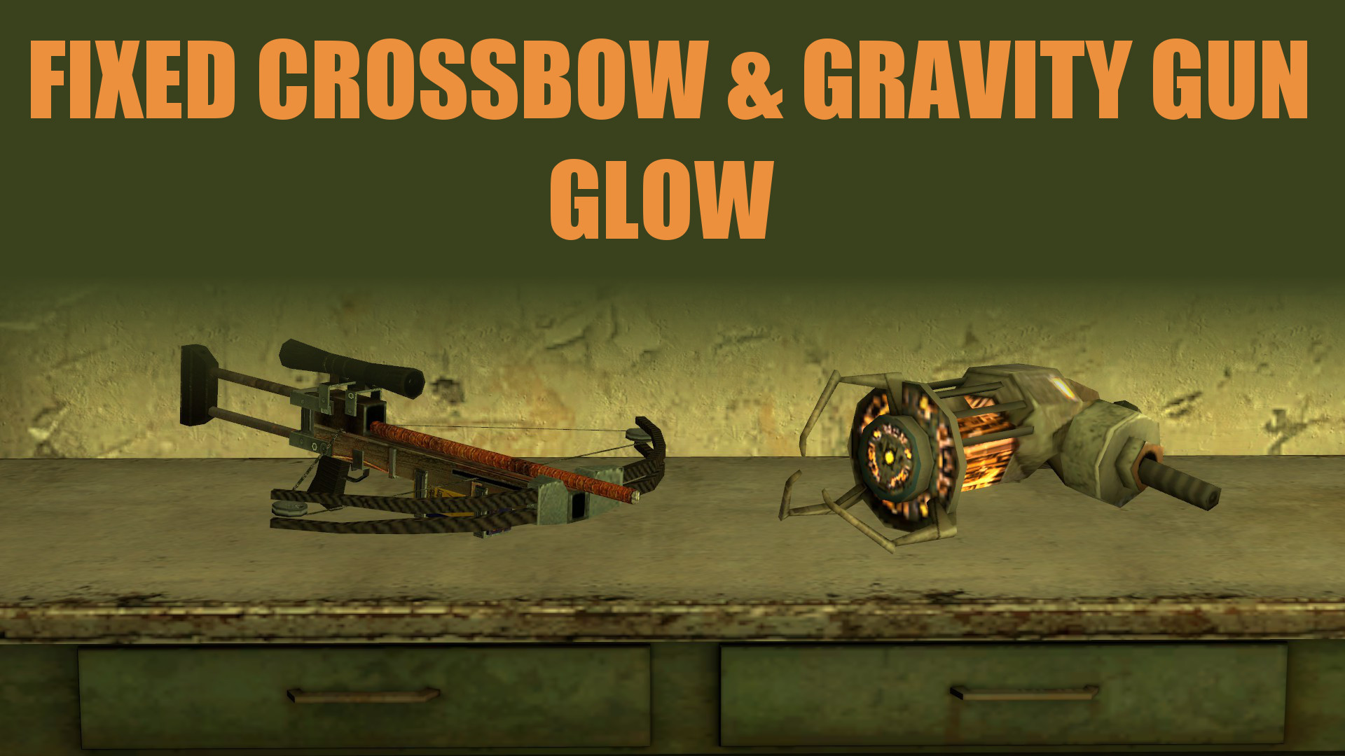 Fixed crossbow and Gravity Gun glow [Half-Life 2] [Mods]