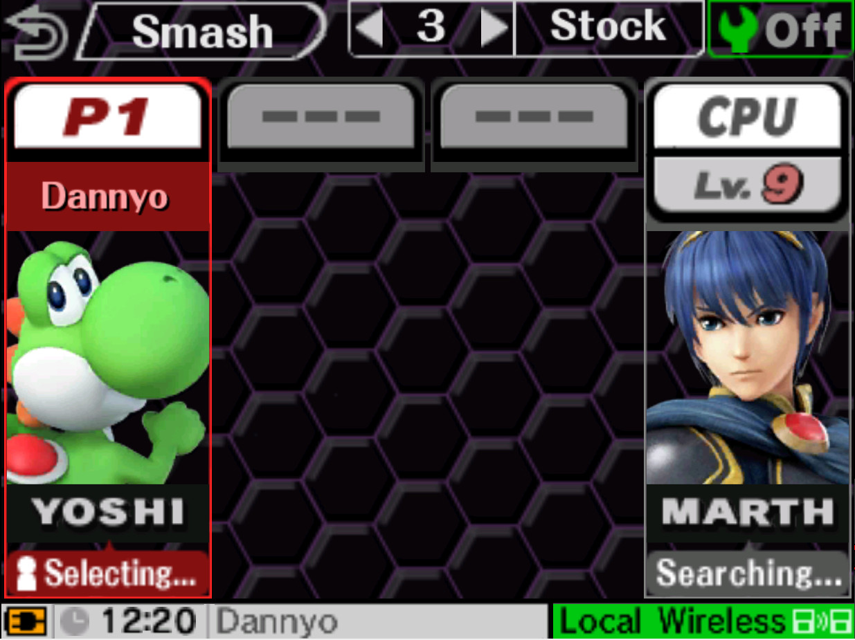 Transparent CSS (Bottom Screen) Mod for Super Smash Bros. (3DS ...