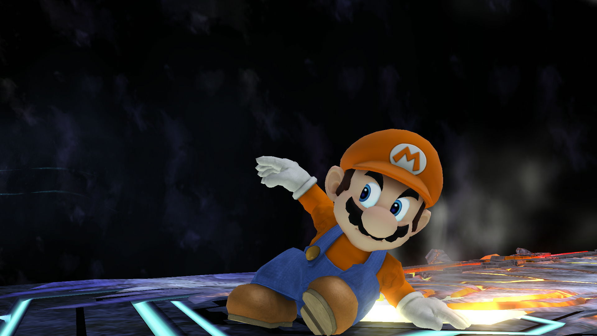 Orange Mario! (UI By TheJ2K) [Super Smash Bros. (Wii U)] [Mods]