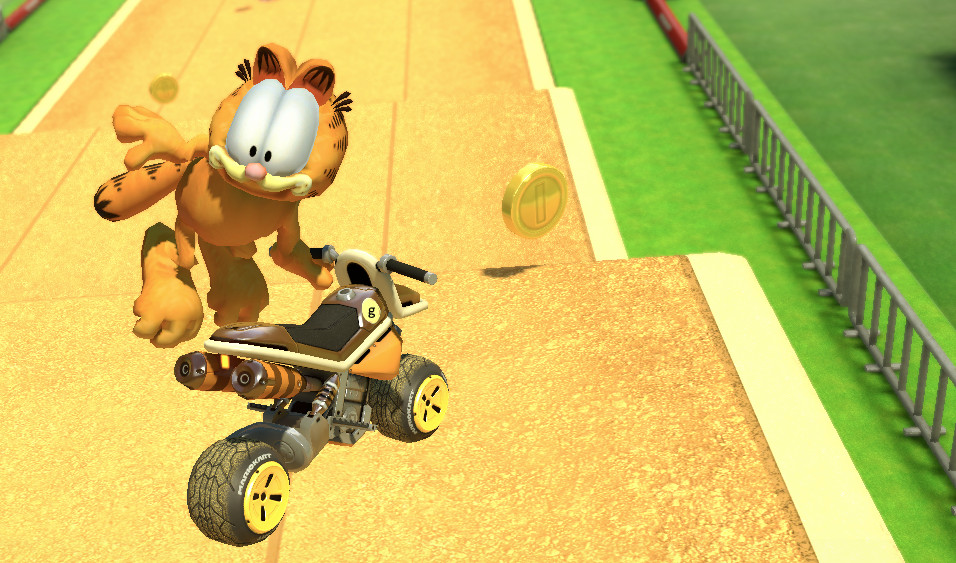 Garfield moves to Mario Kart! Mod for Mario Kart 8 | MK8 Mods