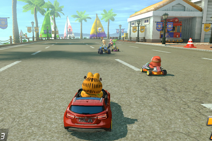 Garfield moves to Mario Kart! Mod for Mario Kart 8 | MK8 Mods
