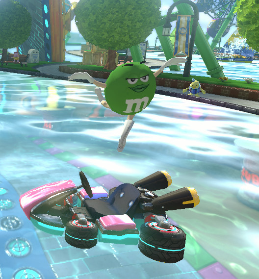 Green M&M joins Mario Kart! Mod for Mario Kart 8 | MK8 Mods
