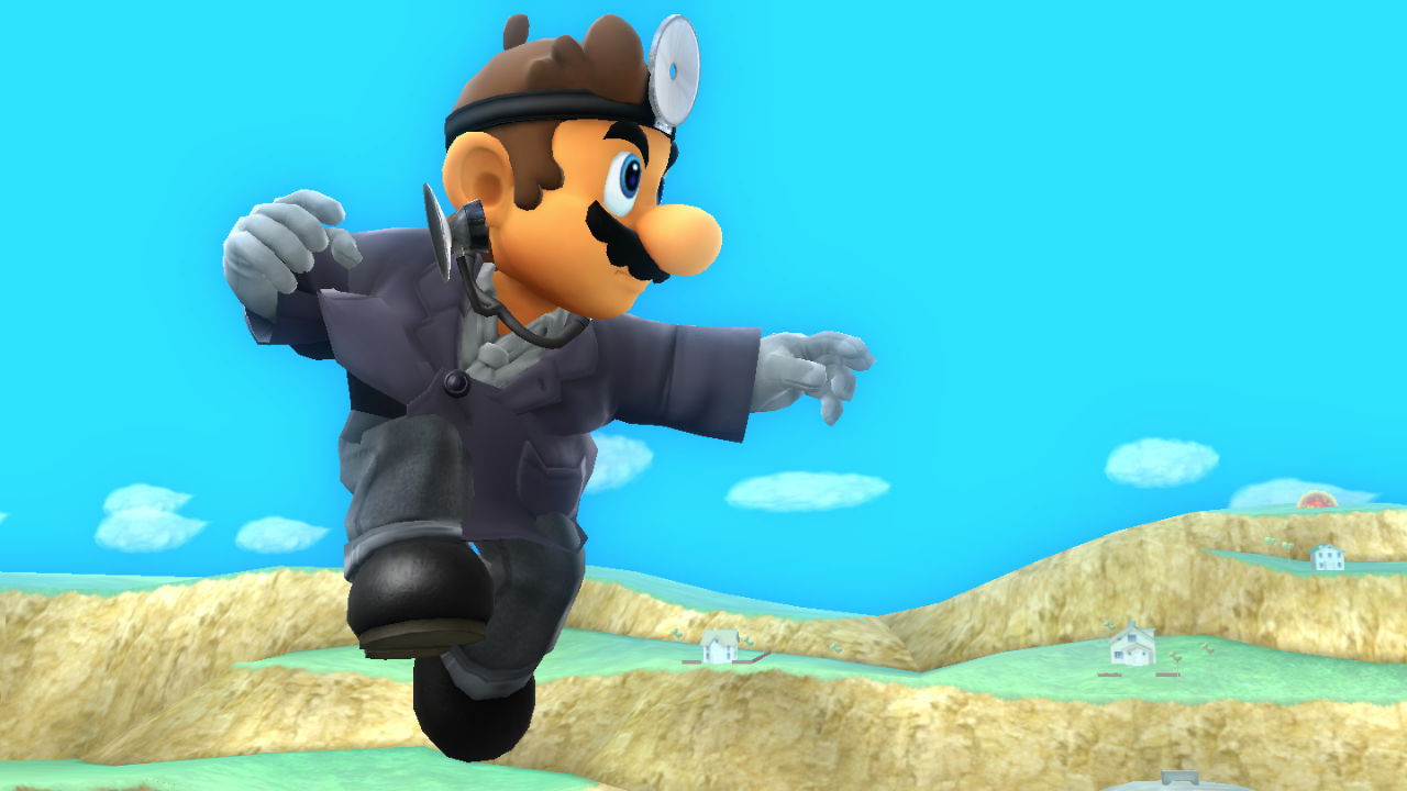 Black Dr. Mario - Melee Recolor Mod for Super Smash Bros. (Wii U ...