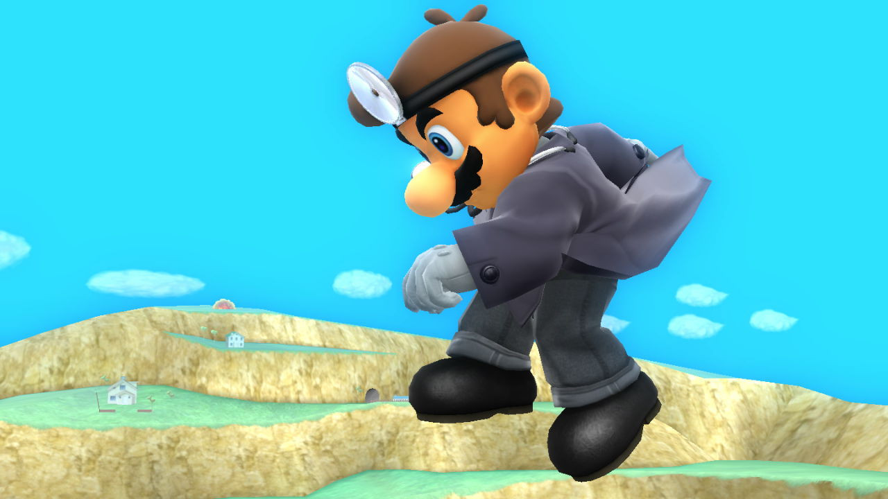 Black Dr. Mario - Melee Recolor Mod for Super Smash Bros. (Wii U ...