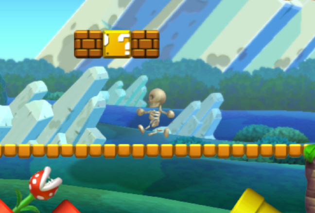 Skeleton Mario over Normal Mario Mod for New Super Mario Bros. U / New ...