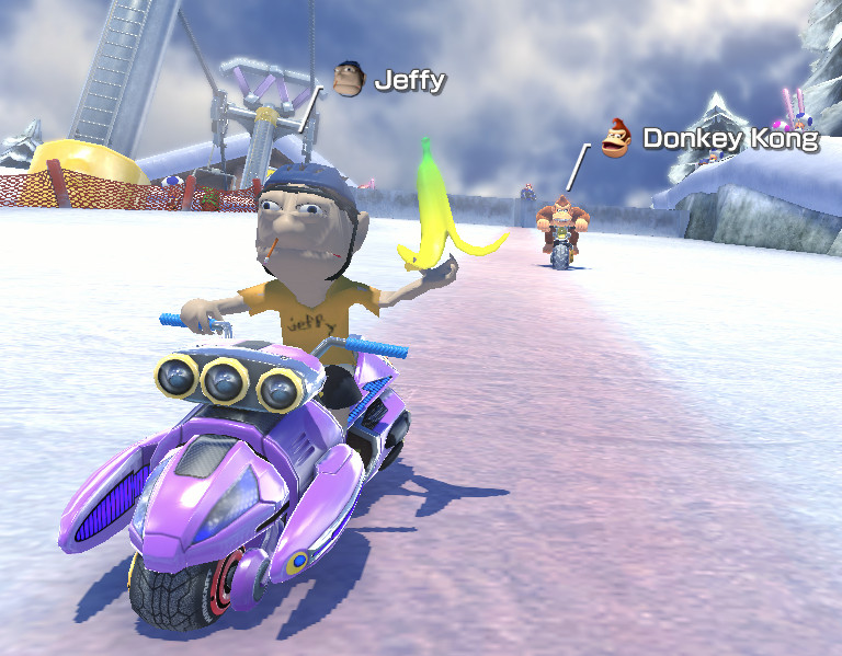 SuperMarioLogan's Jeffy over Luigi (UI Included) Mod for Mario Kart 8 ...