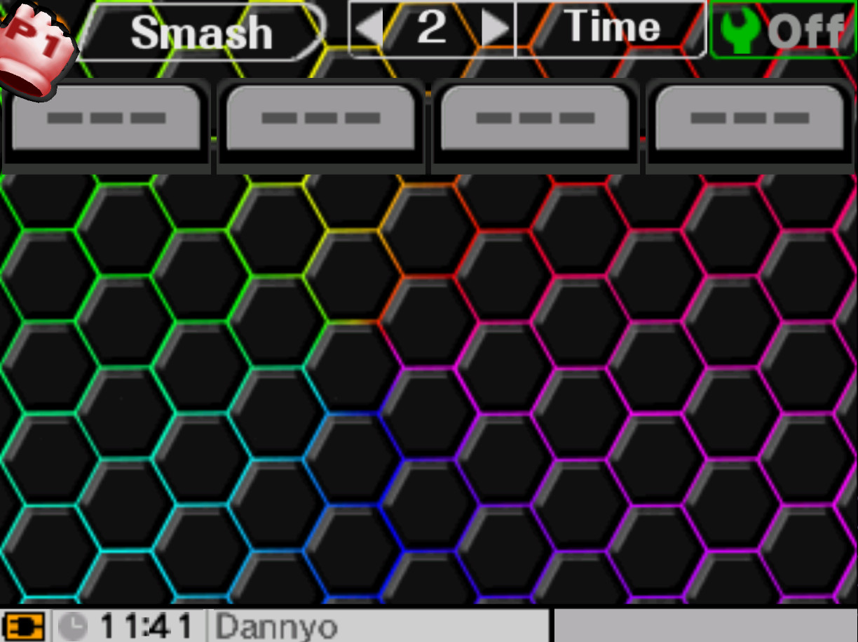 CSS Bottom Screen Hexagon BG (Multiple Recolors) Mod for Super Smash ...