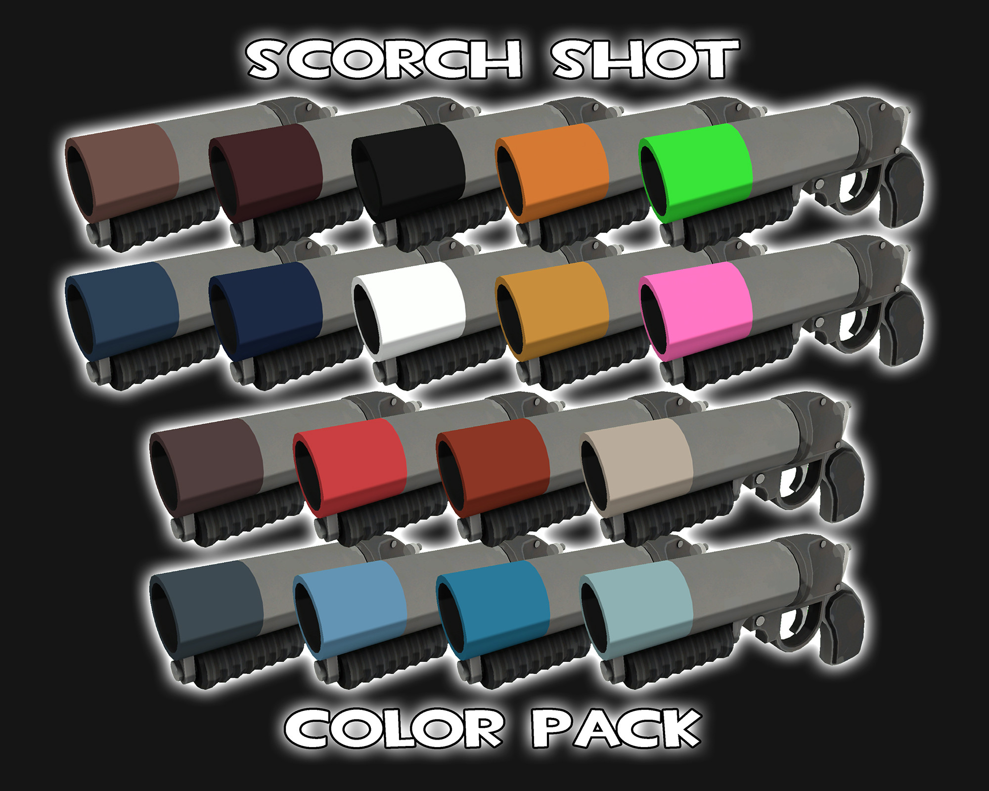 Scorch Shot Color Pack Mod for Team Fortress 2 | TF2 Mods