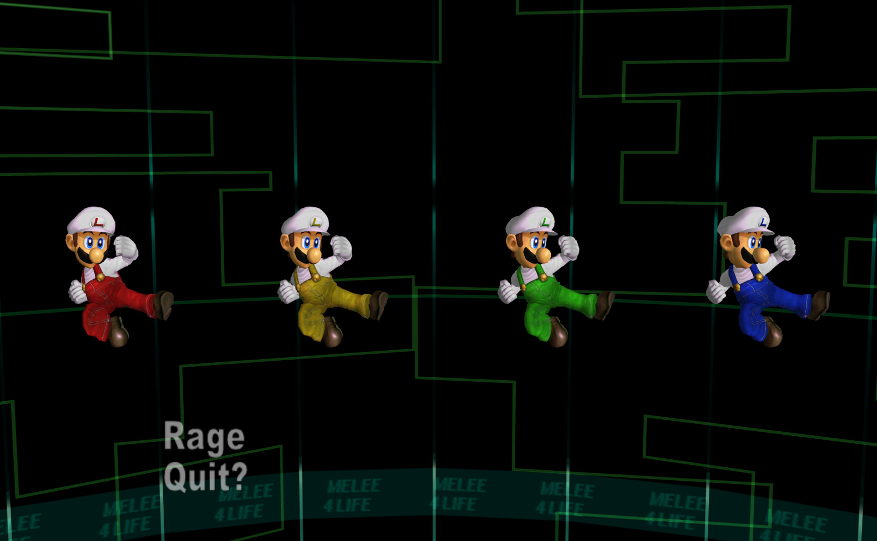 Fire Luigi Color Pack [Super Smash Bros. Melee] [Mods]