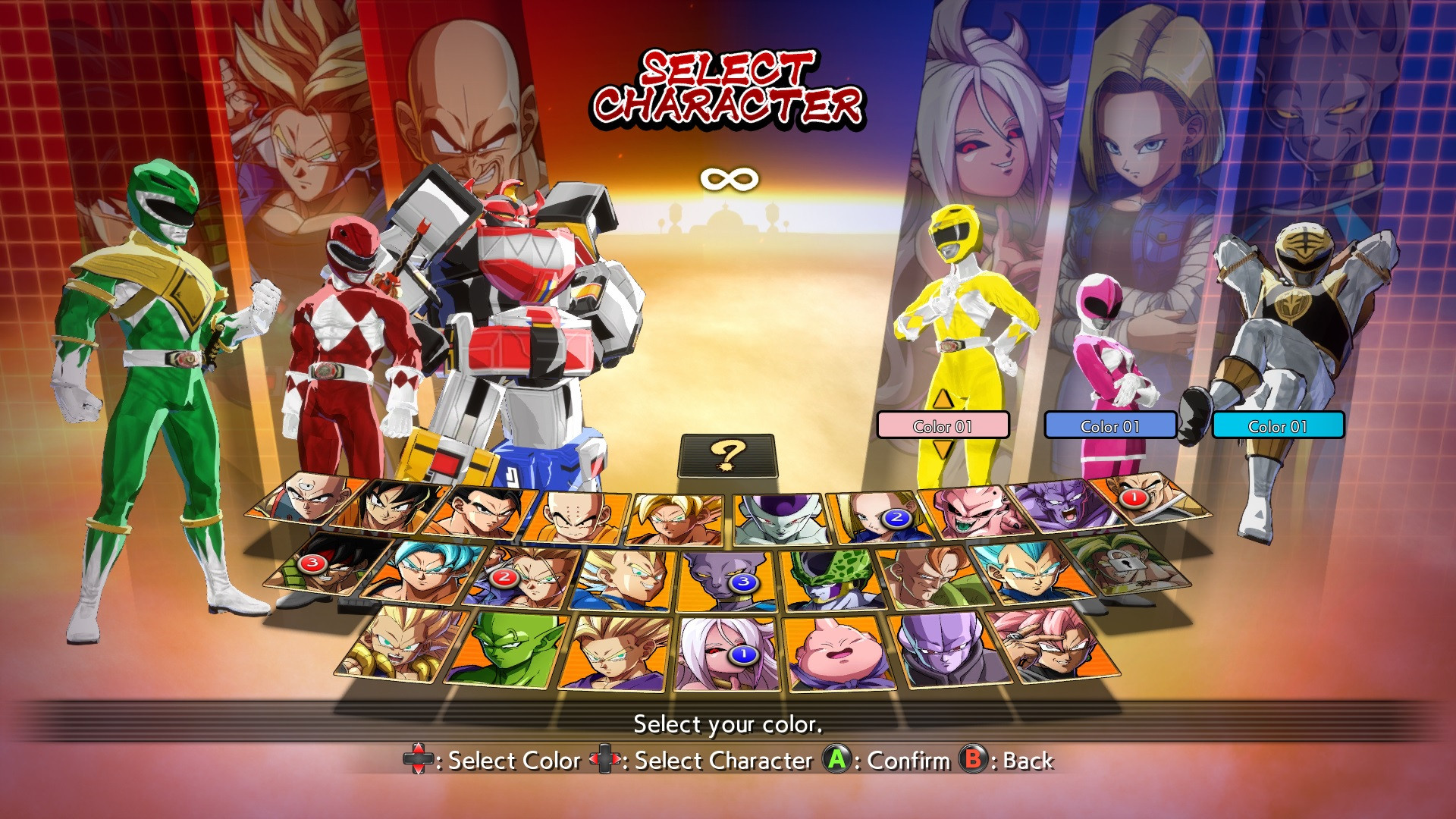 Blue/Pink/Yellow Ranger (For Android 17/18/21) Mod for Dragon Ball ...