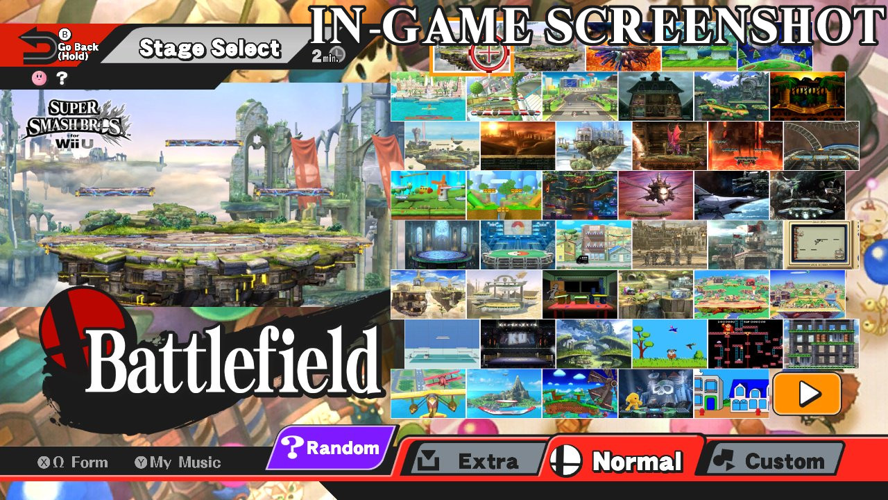 Stage Select Background Preview Template Mod for Super Smash Bros. (Wii ...