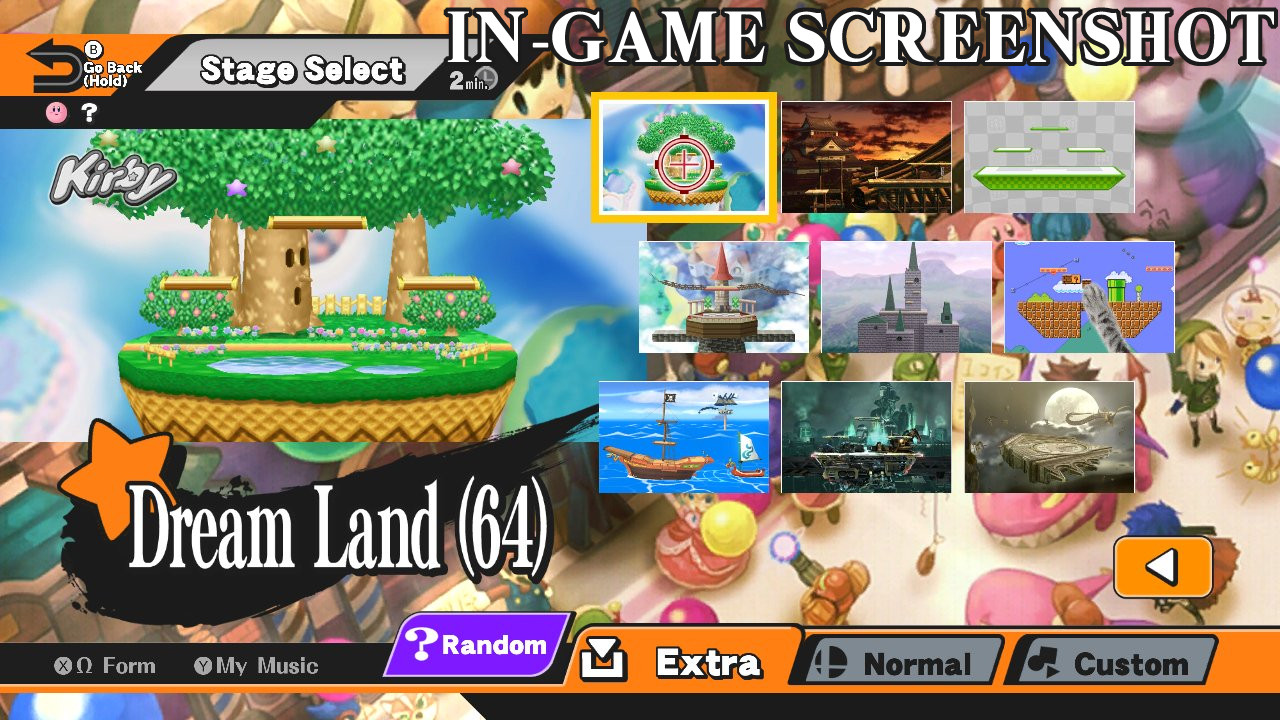 Stage Select Background Preview Template Mod for Super Smash Bros. (Wii ...