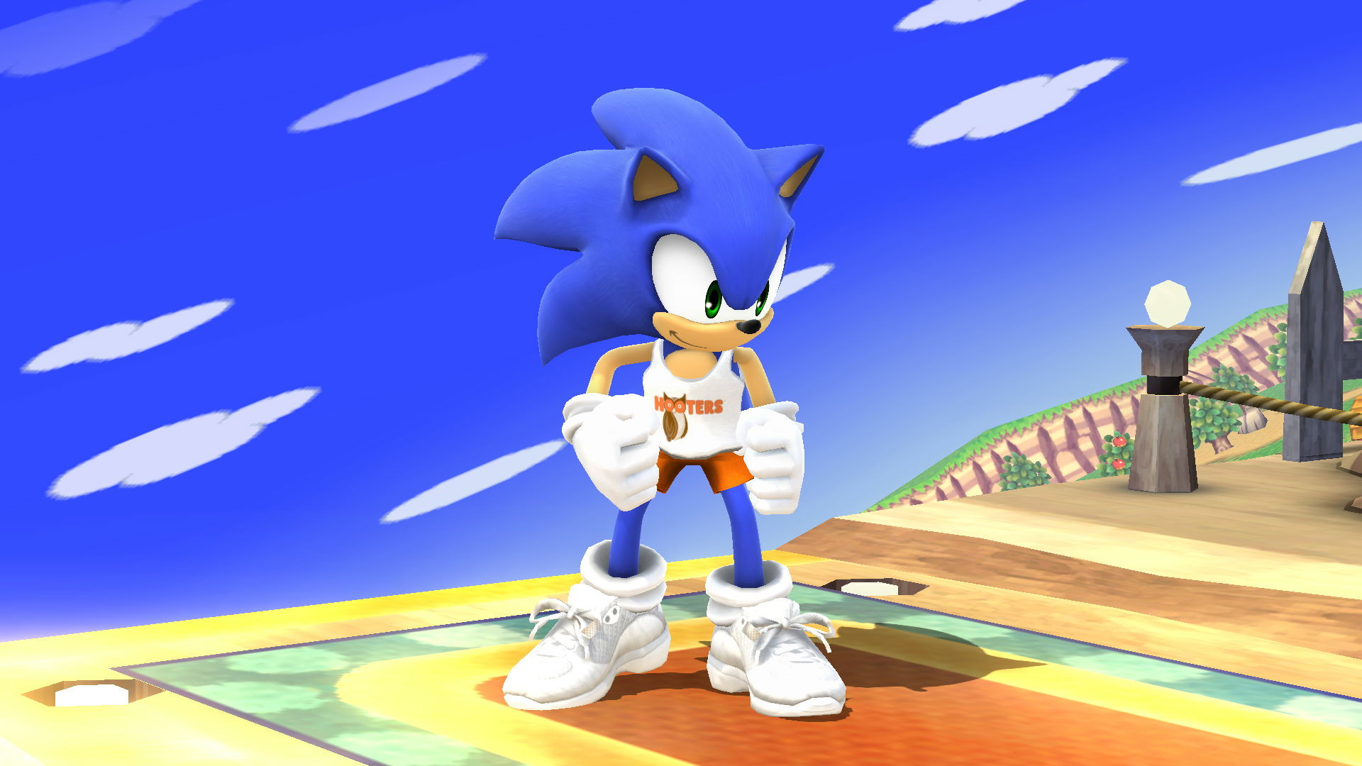 Hooters Sonic [Super Smash Bros. (Wii U)] [Mods]