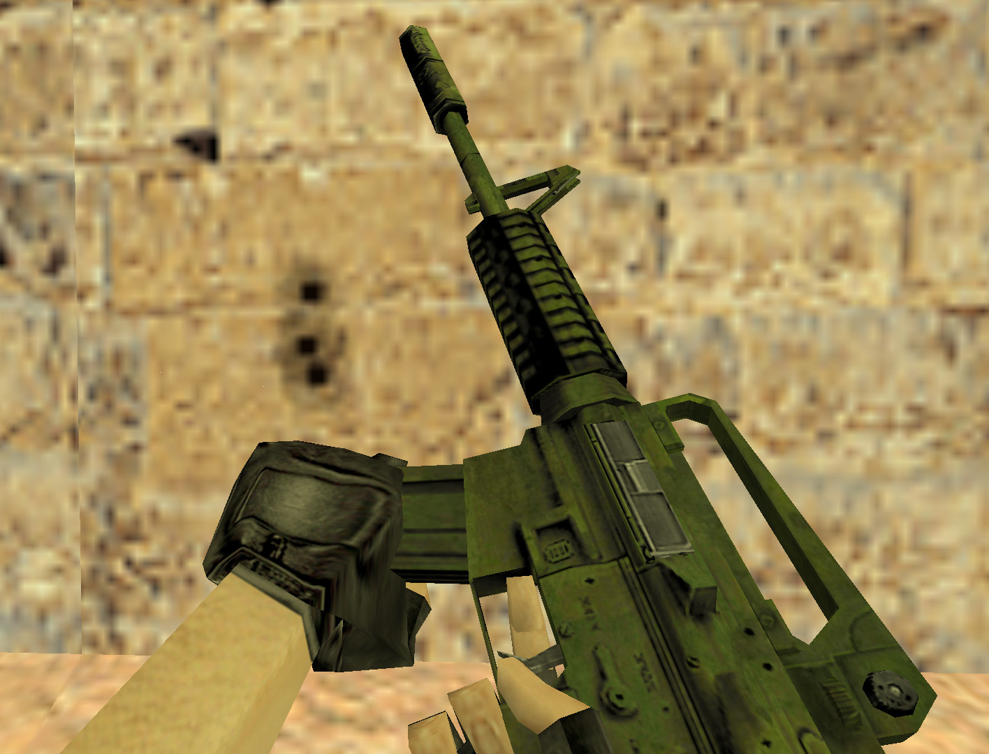 Default m4a1 Camo Skin [Counter-Strike 1.6] [Mods]
