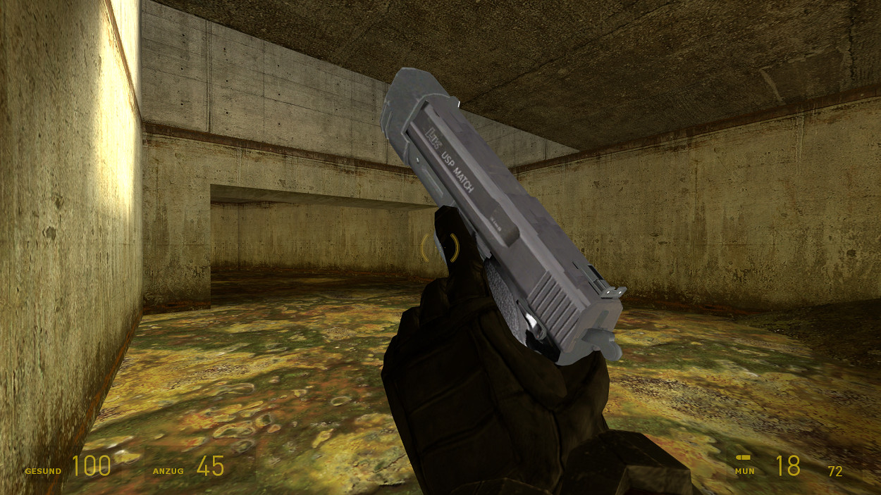 HK USP MATCH (2 Handed + New Sounds) [Half-Life 2] [Mods]
