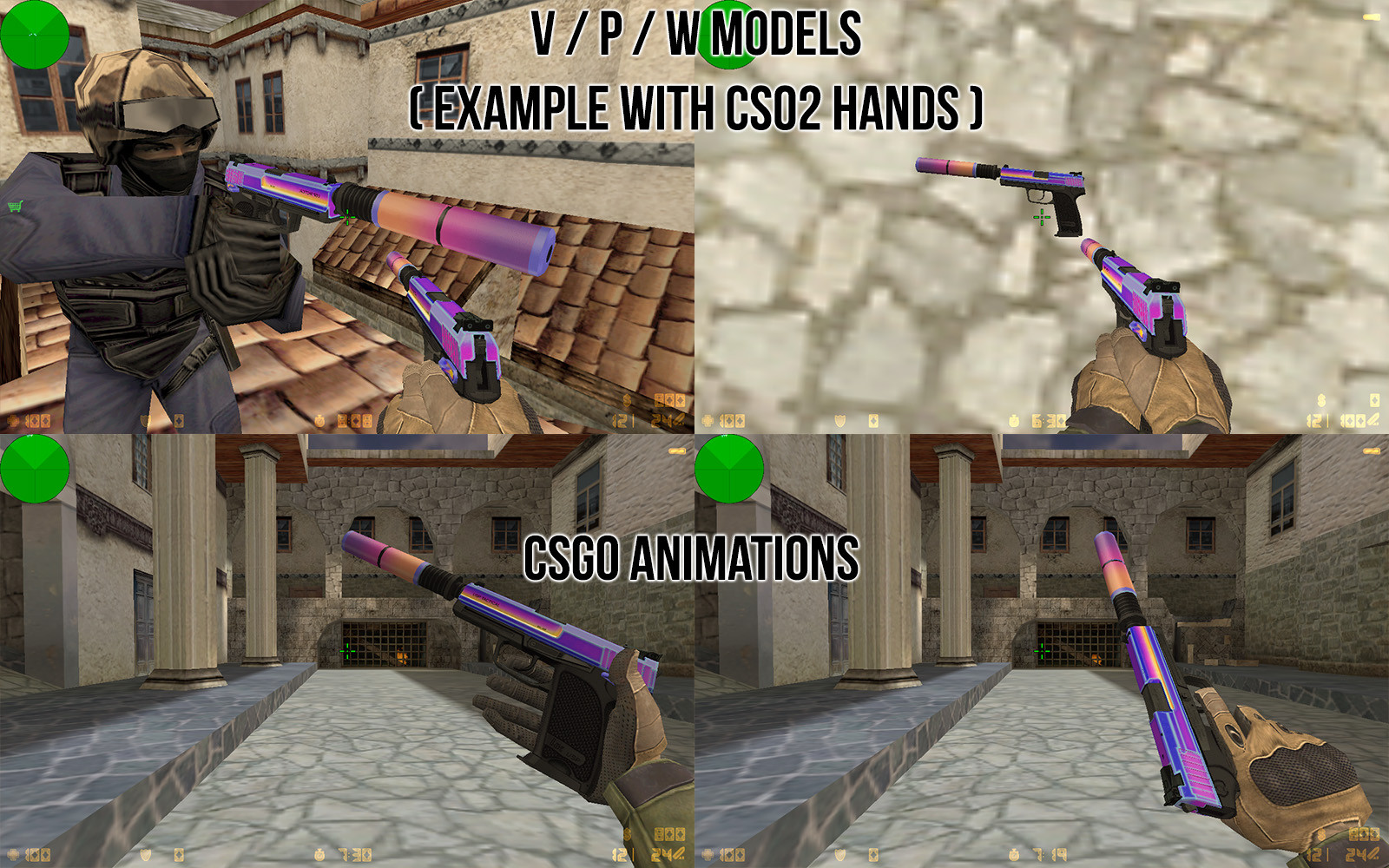 USP | Chopper / Caiman / Tempered Mod for Counter-Strike 1.6 | CS1.6 Mods