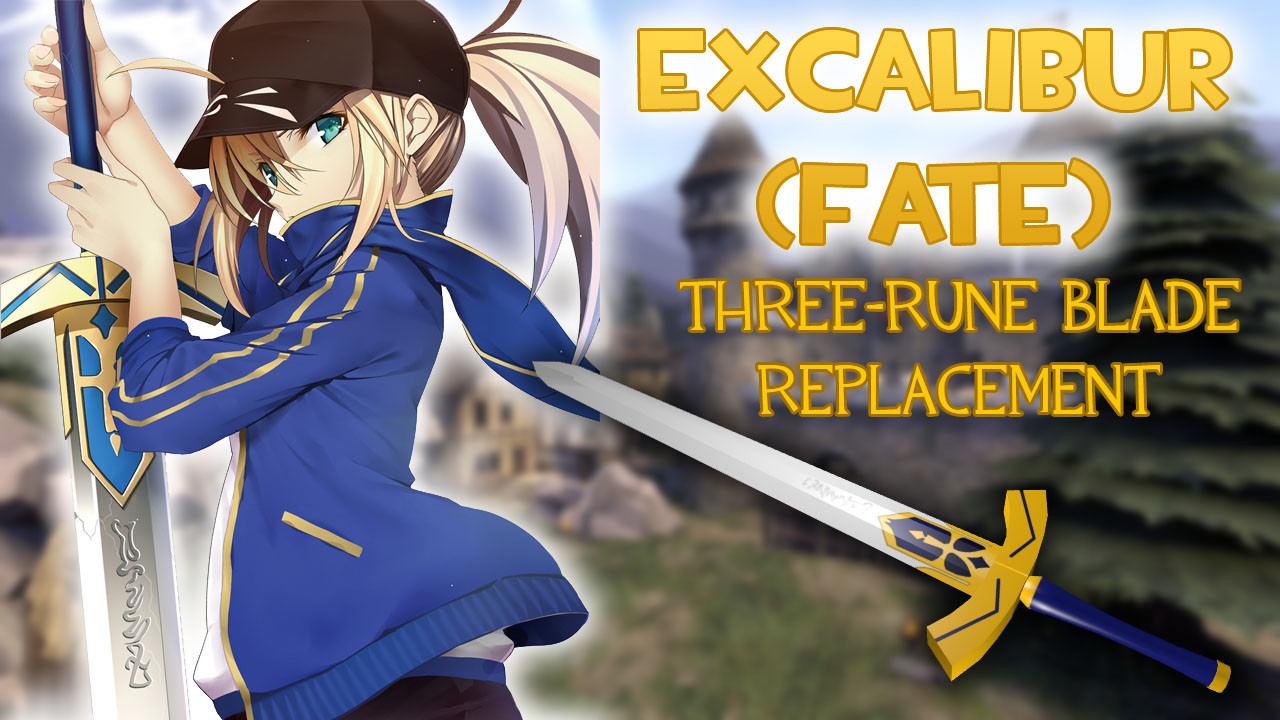 Excalibur (Fate) Three-Rune Blade Mod for Team Fortress 2 | TF2 Mods