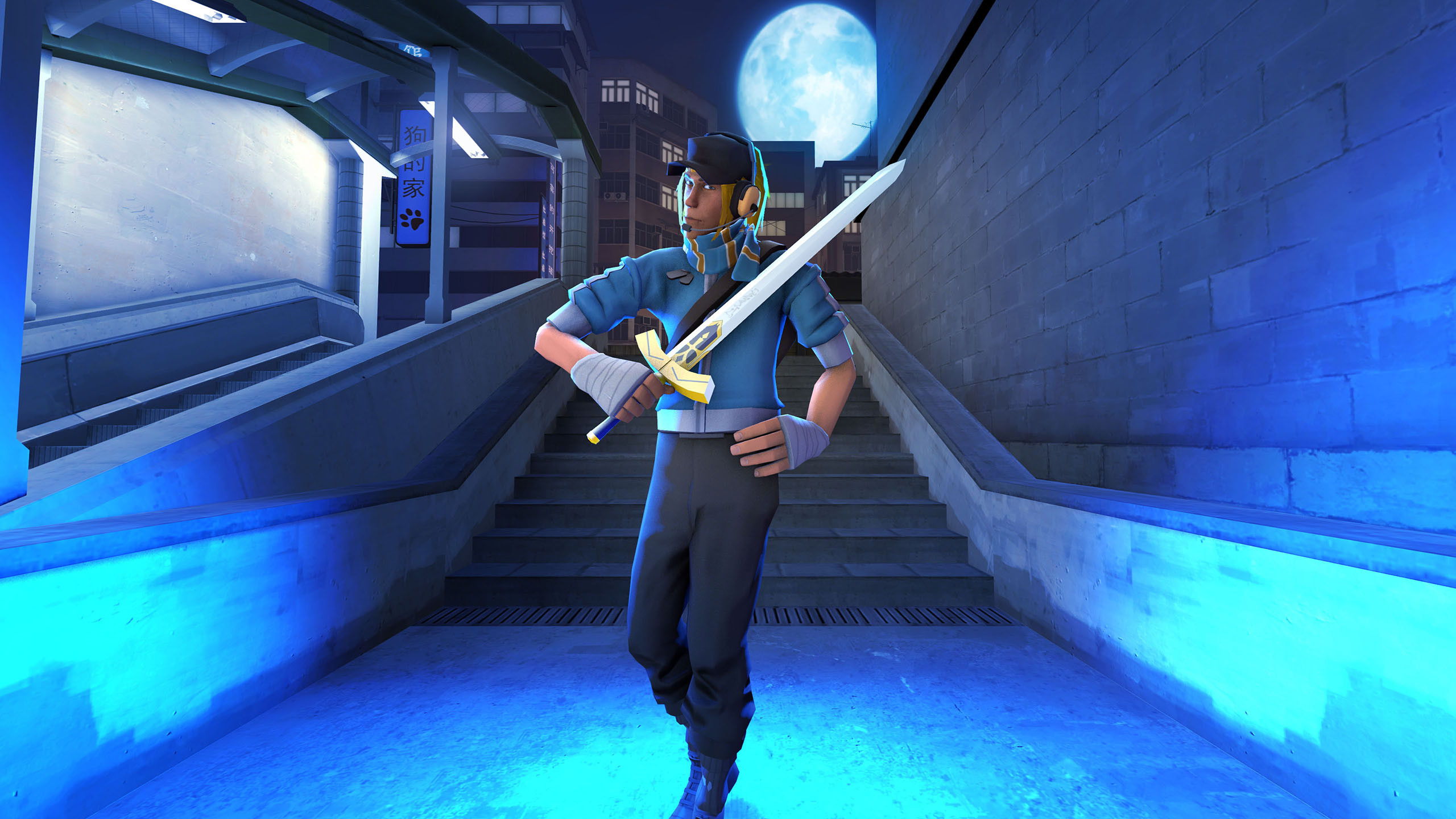 Excalibur (Fate) Three-Rune Blade Mod for Team Fortress 2 | TF2 Mods