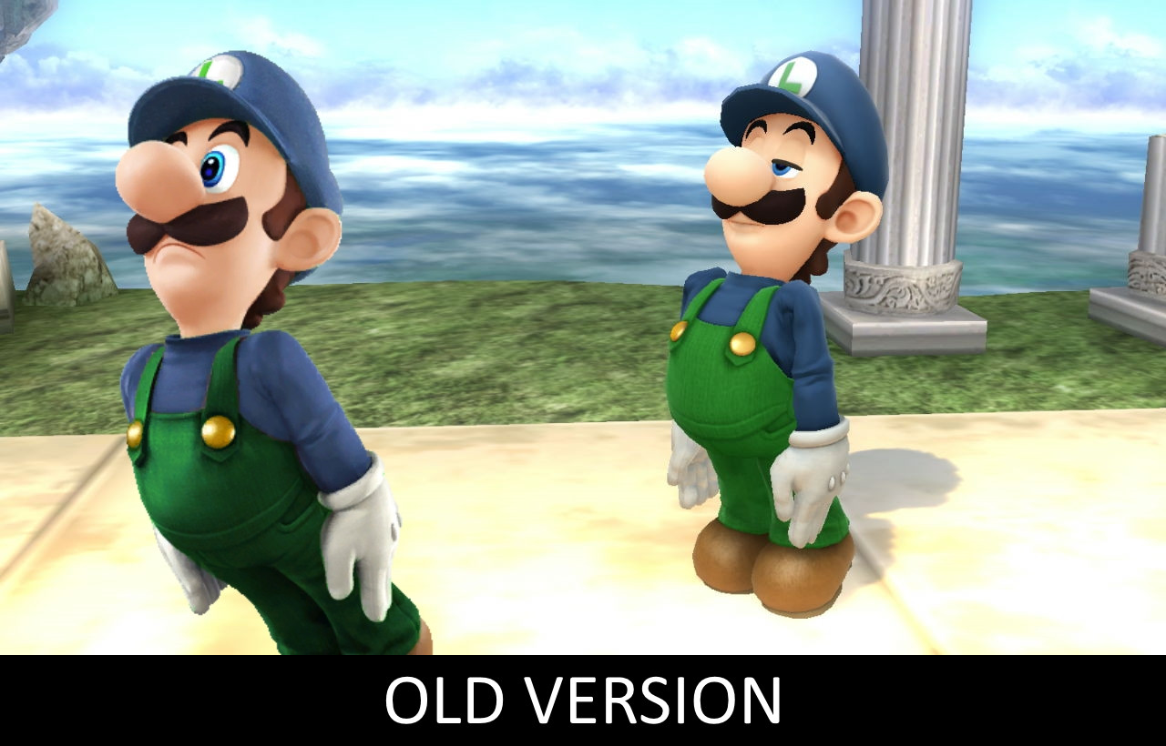 Blue & Green Luigi [Super Smash Bros. (Wii U)] [Mods]
