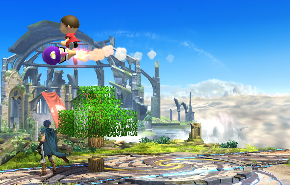 Waluigi Rocket & Minecraft Tree for Villager Mod for Super Smash Bros ...