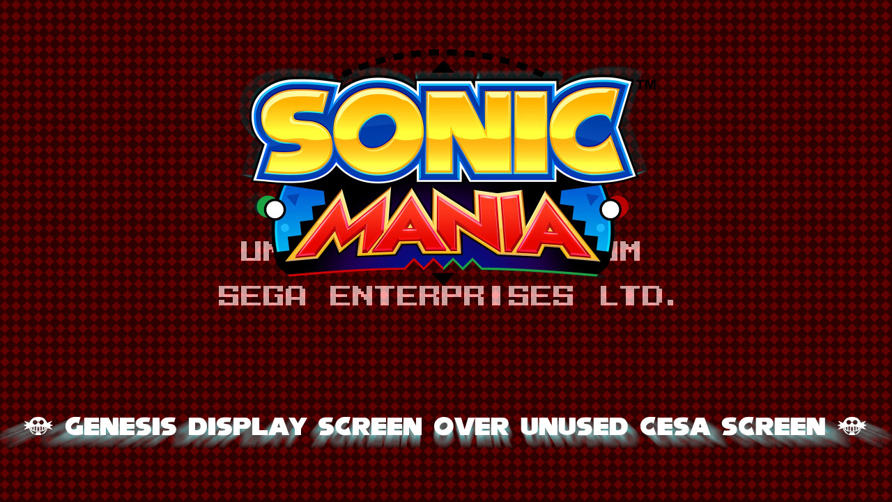 Genesis Display Image Over CESA Mod for Sonic Mania | SM Mods