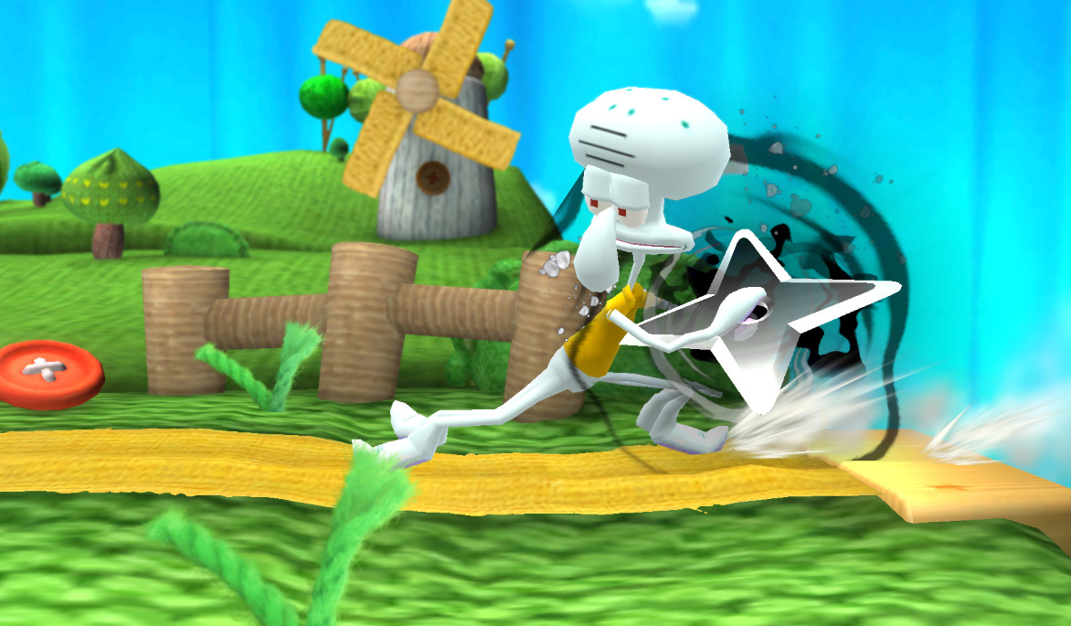 Squidward Inks Into Battle! Mod for Super Smash Bros. (Wii U) | SSB4U Mods