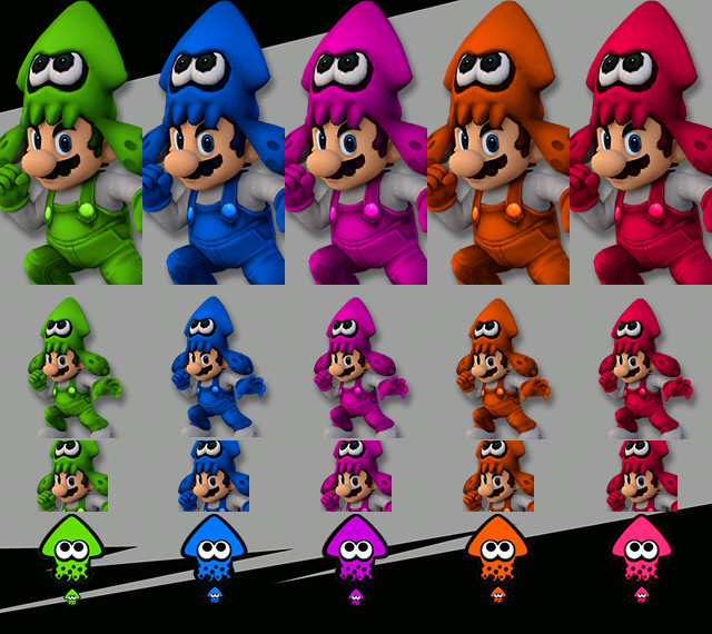 Splatoon Mario 3ds Version [Super Smash Bros. (3DS)] [Mods]