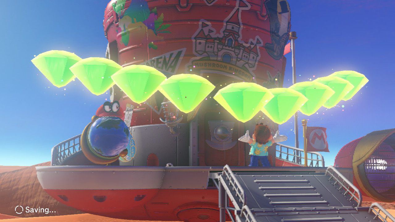 Chaos Emerald over Moon Mod for Super Mario Odyssey | SMO Mods