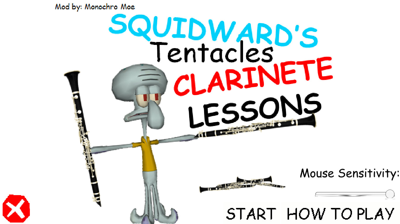Squidward Tentacles Clarinete Academy Mod for Baldi's Basics | Baldi Mods