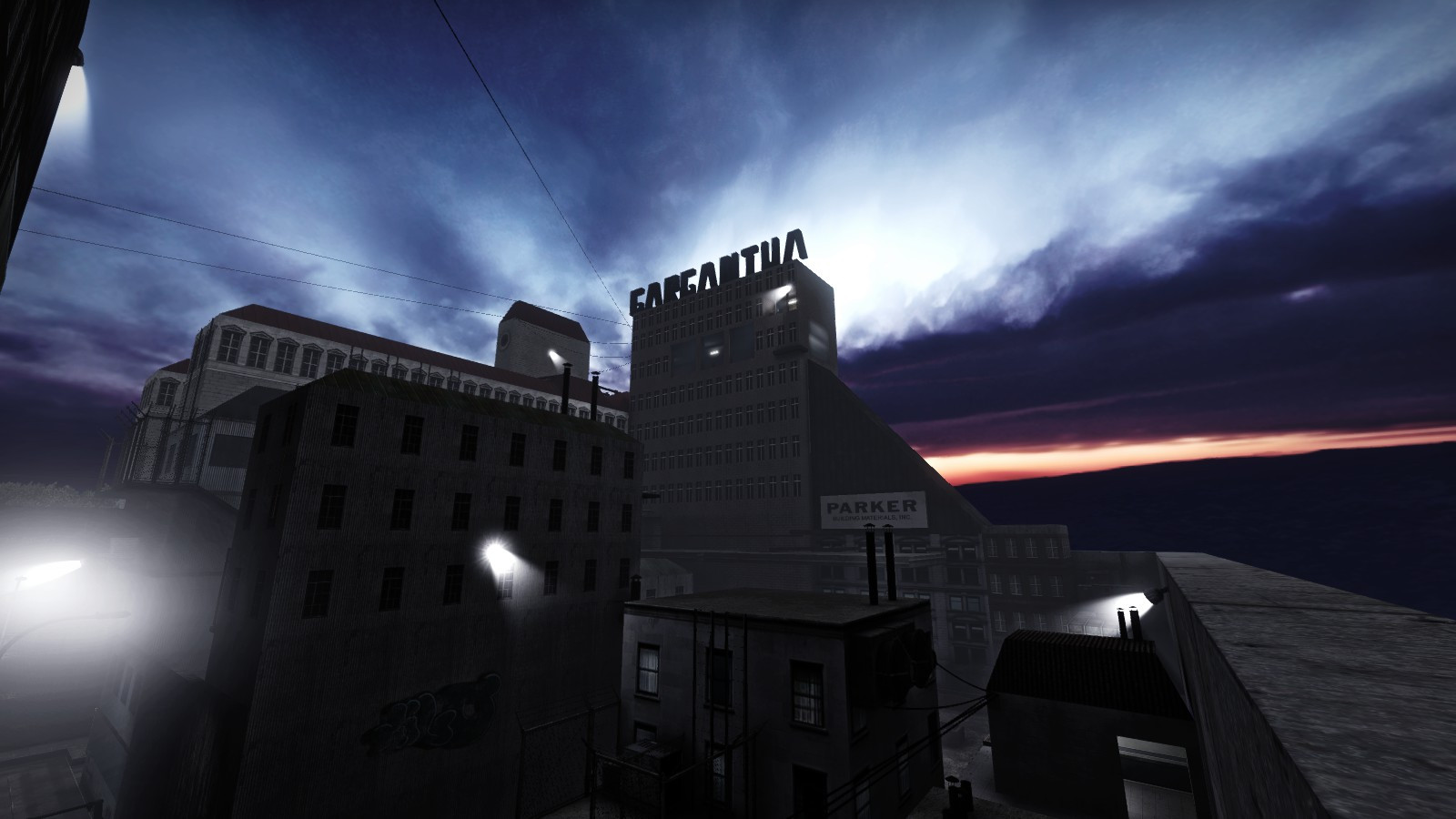 Rooftop Runaway Night Extended [Counter-Strike: Global Offensive] [Mods]