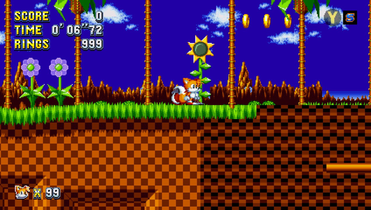 Knuckles's Green hill + Sonic's Green hill [Sonic Mania] [Mods]