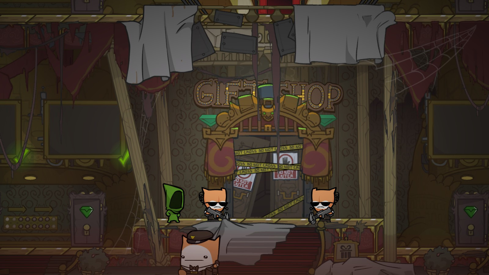 Theatre Entrance over Gift shop door Mod for BattleBlock Theater | BBT Mods