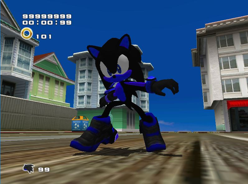 Neon Blue Sonic Mod for Sonic Adventure 2 | SA2 Mods