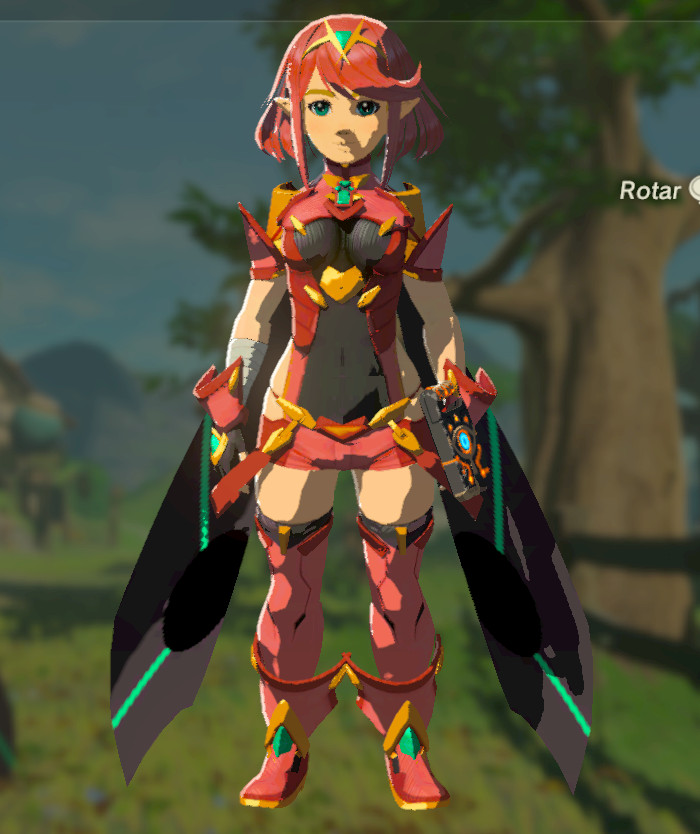 Pyra outfit Mod for The Legend of Zelda: Breath of the Wild (WiiU ...