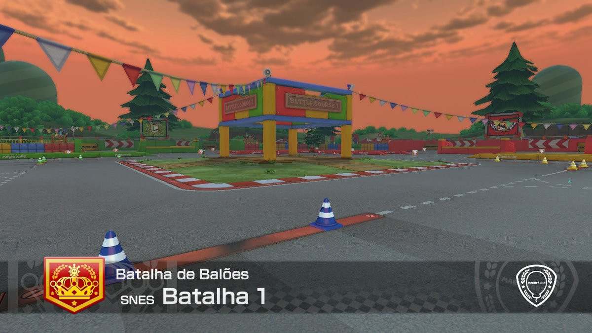 Sunset SNES Battle Course 1 [Mario Kart 8 Deluxe] [Mods]