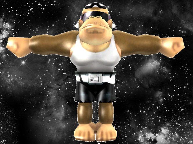 Black & White Funky Kong Mod for Mario Kart Wii | MKWii Mods