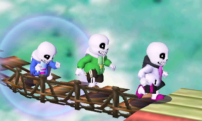 Sans Over Ness Mod for Super Smash Bros. (3DS) | SSB3DS Mods