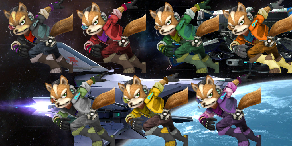 SFZ Fox Alts Mod for Super Smash Bros. (Wii U) | SSB4U Mods