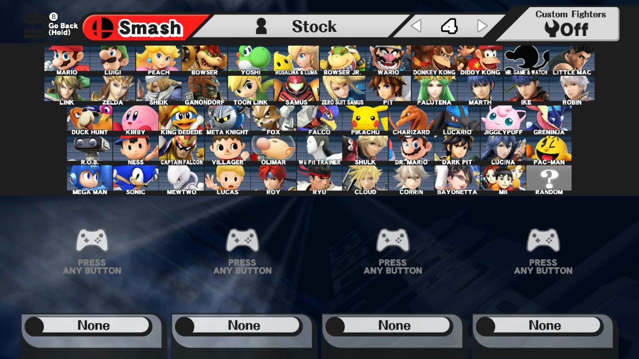 Additional UI for 4XM Mod for Super Smash Bros. (Wii U) | SSB4U Mods