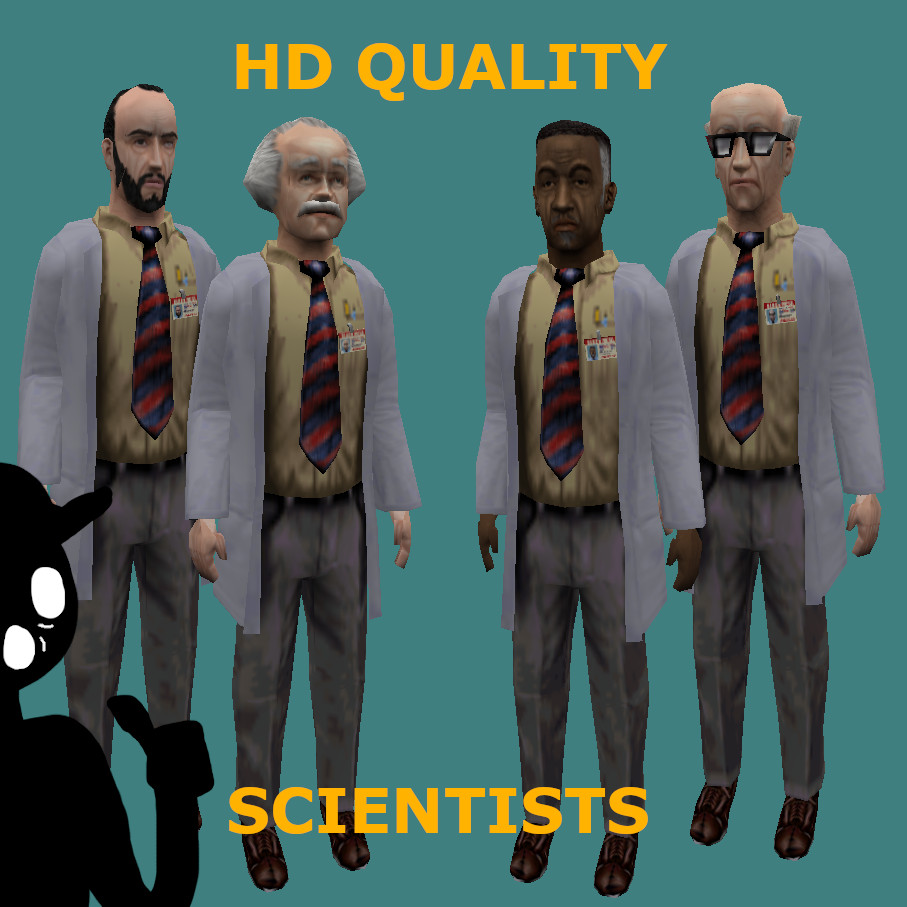 High Quality Scientist Reskin Mod for Half-Life | HL Mods
