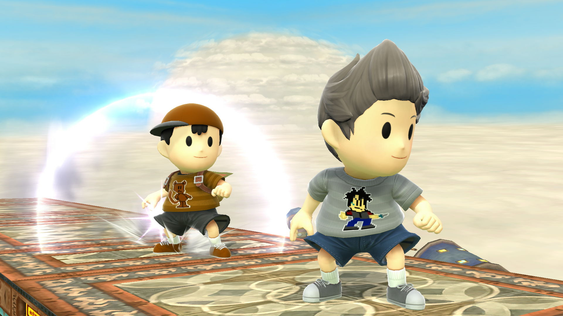 8-Bit Shaif Shirt for Lucas [Super Smash Bros. (Wii U)] [Mods]