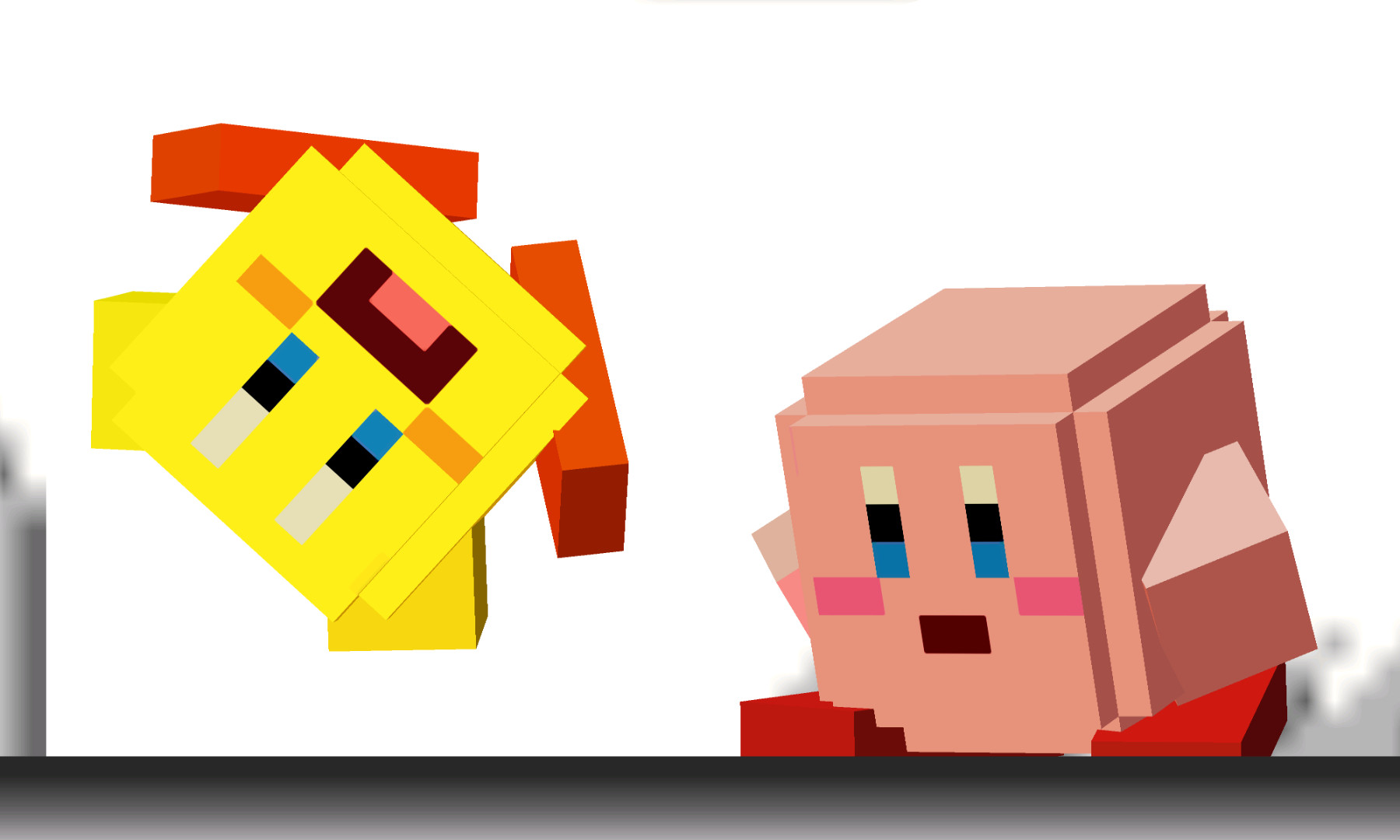 Minecraft Kirby [Super Smash Bros. (3DS)] [Mods]