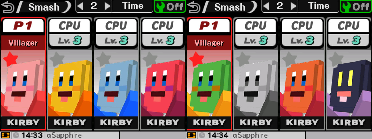 Minecraft Kirby Mod for Super Smash Bros. (3DS) | SSB3DS Mods