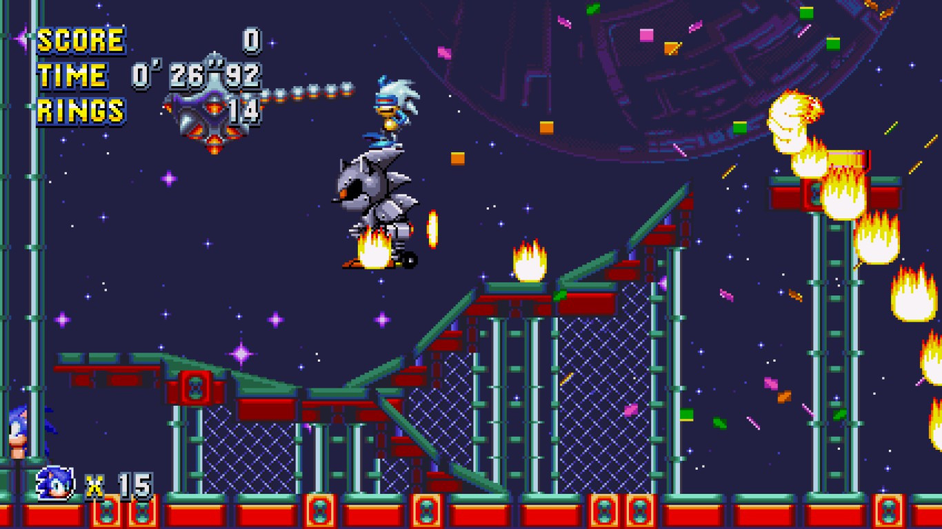 Silver Sonic over Heavy Rider Mod for Sonic Mania | SM Mods