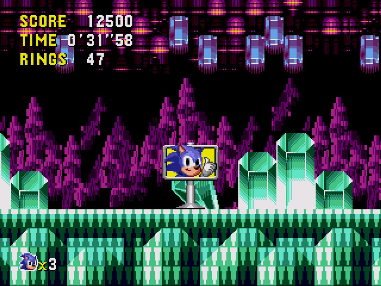 Beta Signpost Mod for Sonic CD (2011) | SCD Mods