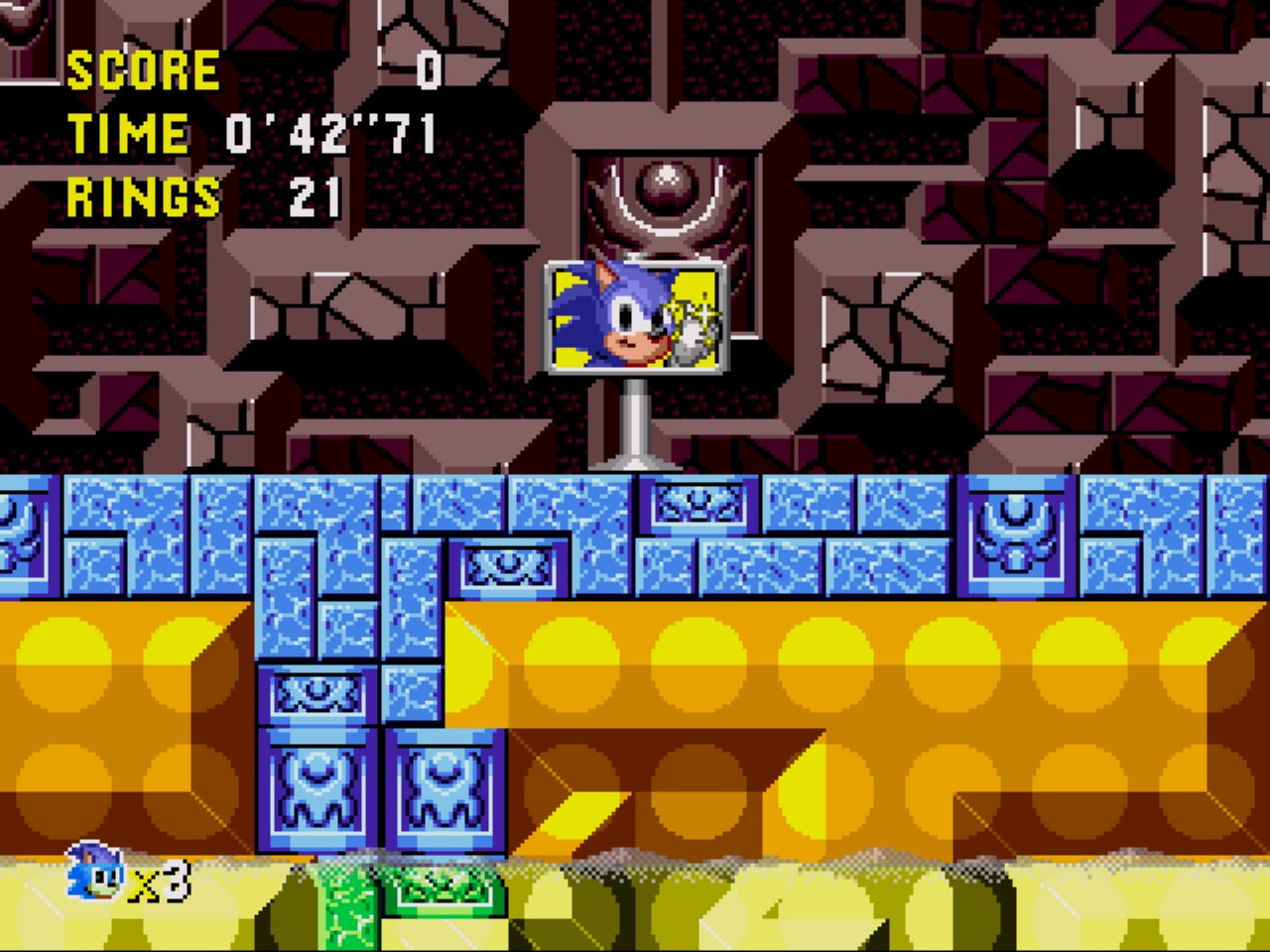 Beta Signpost Mod for Sonic CD (2011) | SCD Mods